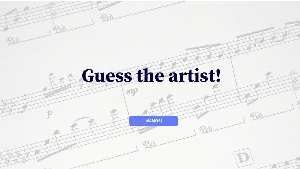 Guess the artist!