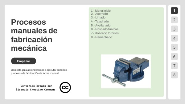 Subtitulado - MANUAL Procesos manuales de fabricación mecánica | Genially