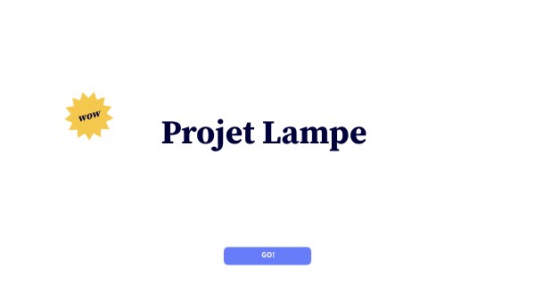 projet lampe