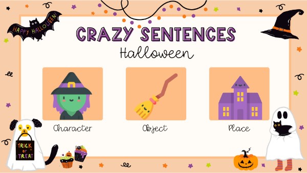 Crazy sentences halloween