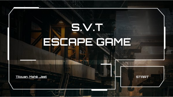 SVT escape game | Genially