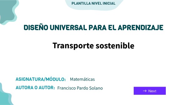 Yolanda- Plantilla DUA Transporte sostenible