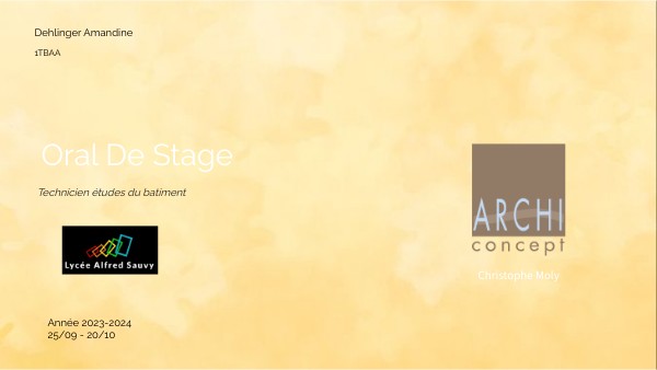 Copie - Stage Archi Concept Dehlinger Amandine | Genially