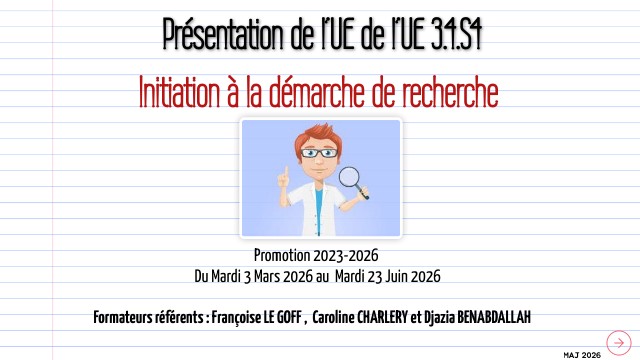 Présentation UE 3.4.S4 Année 2024 | Genially