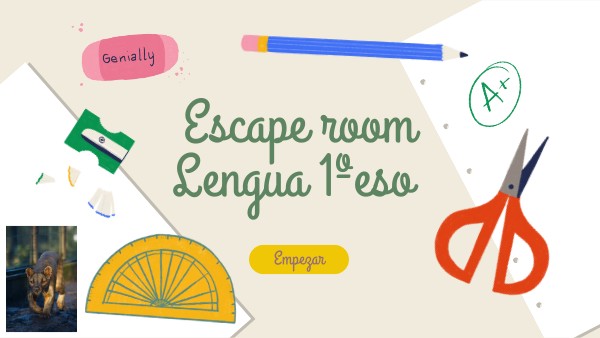 Escape Room lengua 1ºeso | Genially
