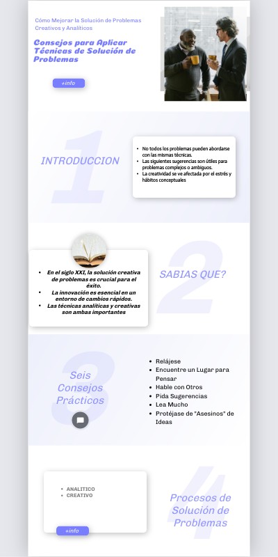 CONSEJOS PARA APLICAR TECNICAS DE SOLUCION DE PROBLEMAS | Genially