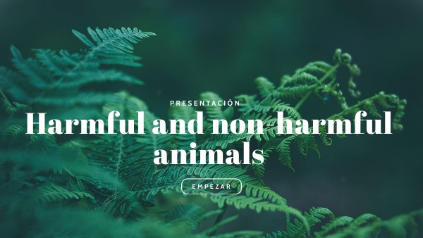 Animales perjudiciales y no perjudiciales