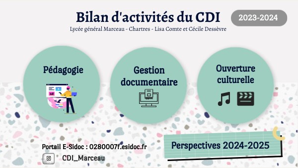 Bilan d'activité du CDI - Lycée Marceau Chartres -- 2023-2024