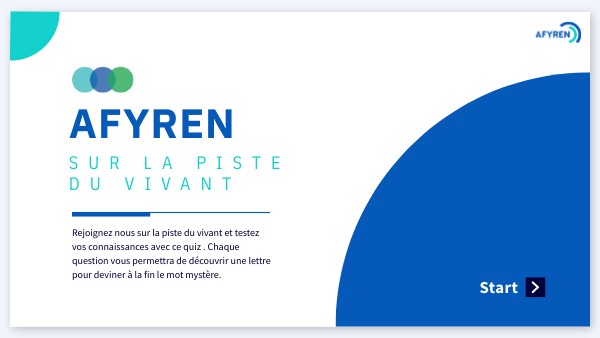 Partez sur la piste du vivant avec AFYREN