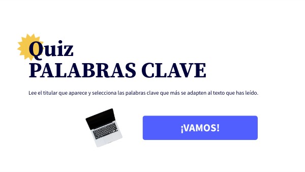 PALABRAS CLAVE | Genially