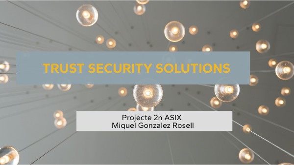 Presentació Projecte 2ASIX MGR