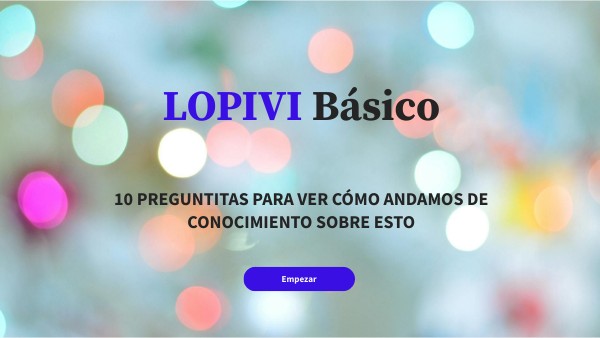 Quiz Interactivo básico | Genially