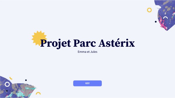 Projet Parc Astérix | Genially