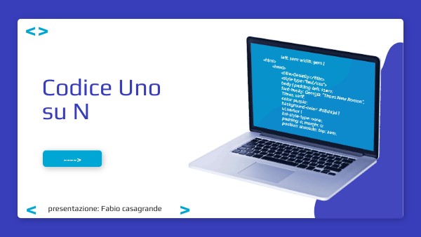 Codice Uno su N | Genially