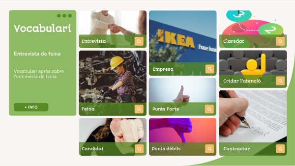 Vocabulari entrevista de feina | Genially