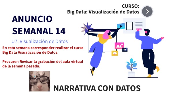 Anuncio semanal 14 - Narrativa con Datos