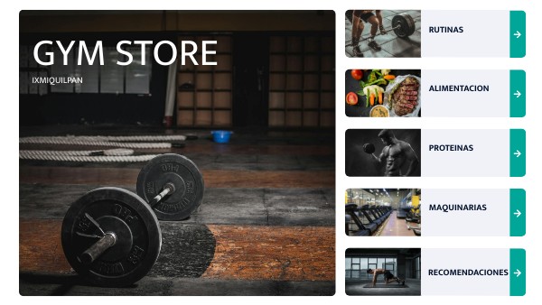 GYM STORE | Genially
