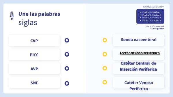 UNE PALABRAS