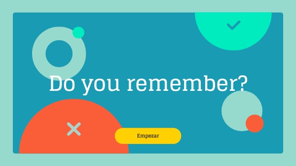 Do you remember?