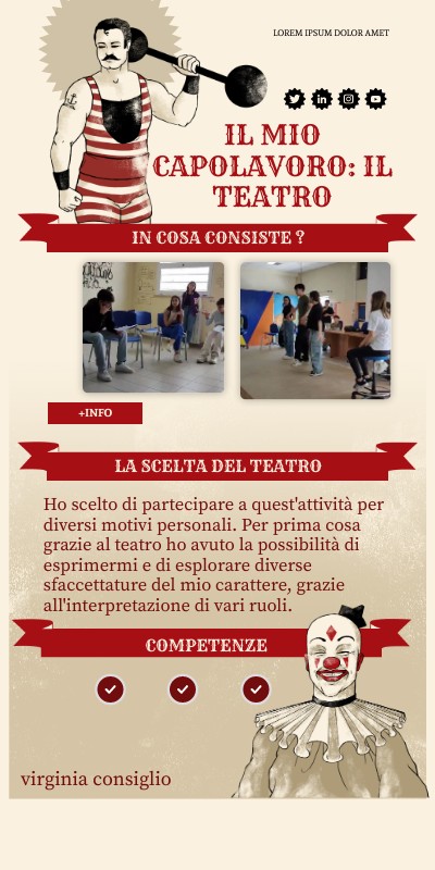 CIRCUS VINTAGE VERTICAL INFO | Genially