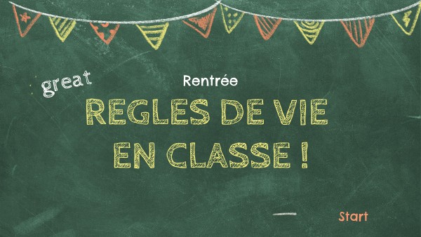 Règles de vie de classe | Genially