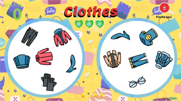 Dobble - Clothes (Vocabulary) | Genially
