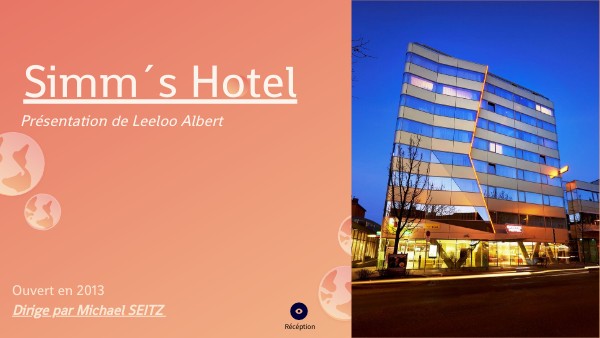 Simms hôtel PFMP | Genially