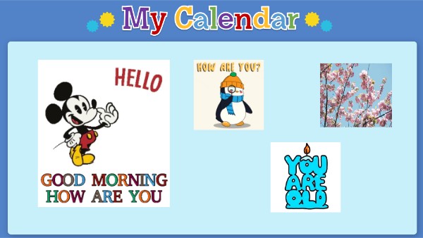 Copia - Let´s make a calendar | Genially