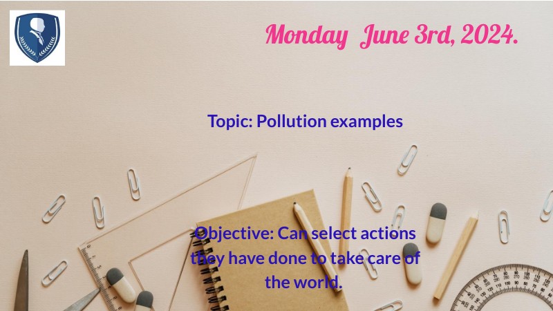 Monday June3 k1 Pollution examples