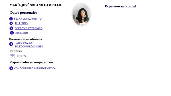 CV MARÍA JOSÉ SOLANO