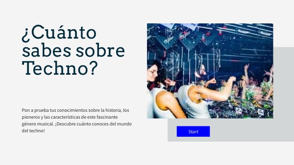 ¿Cuánto sabes sobre Techno?