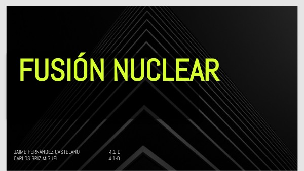 FUSIÓN NUCLEAR
