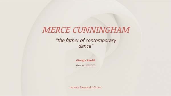 Merce Cunningham