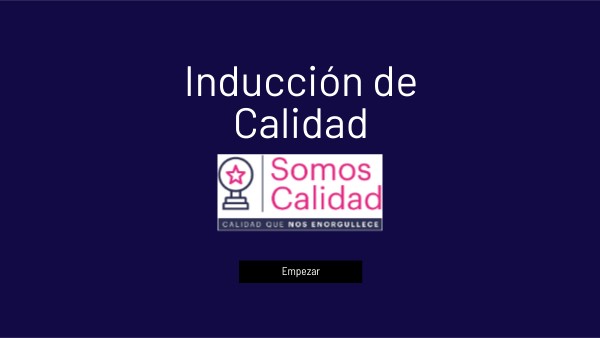 Inducción calidad | Genially