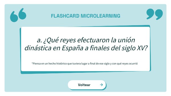 Flashcard microlearning
