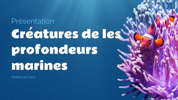 créatures marines