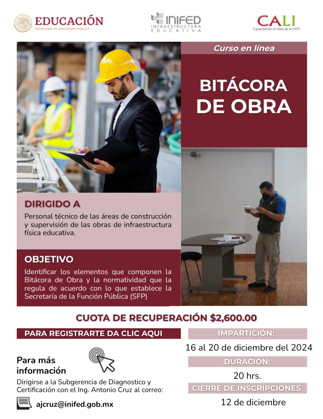 3.1 Bitácora de Obra