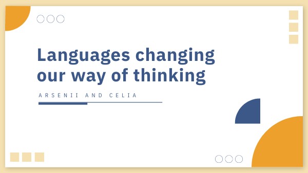 Languages, Arsenii y Celia