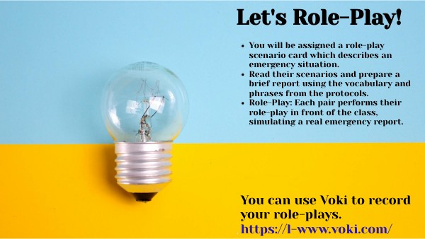 Role-Play Scenarios Electricity | Genially