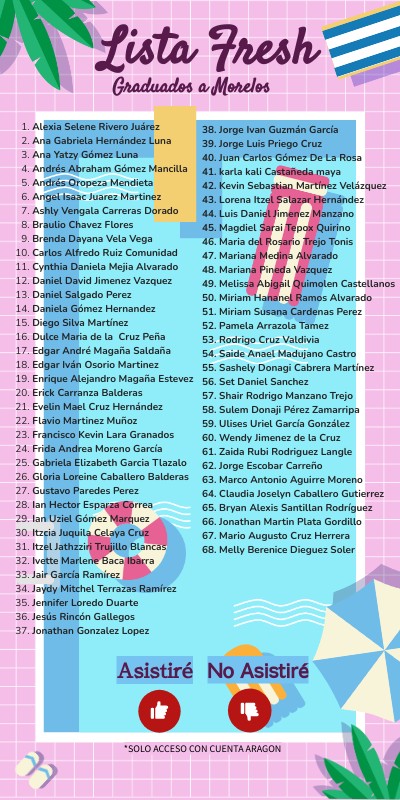 LISTA FRESH | Genially