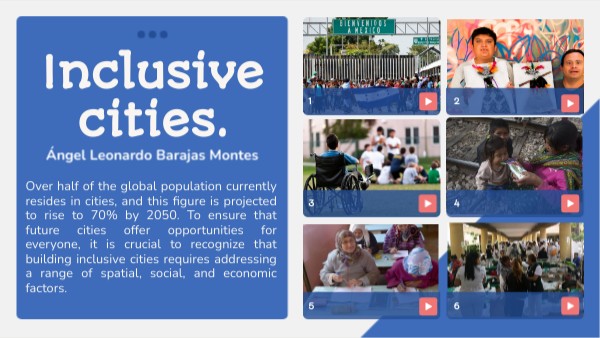 Evidence 1 Inclusive cities | Genially