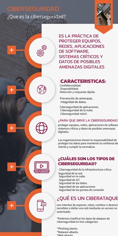 infografía sobre la ciberseguridad | Genially