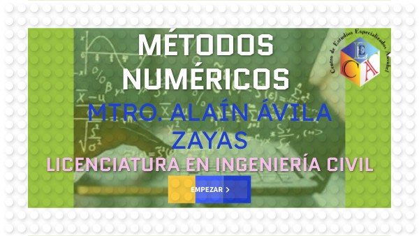 Métodos Numéricos Ing. Civil | Genially