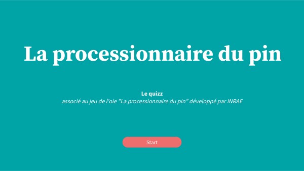 Quizz La processionnaire du pin | Genially
