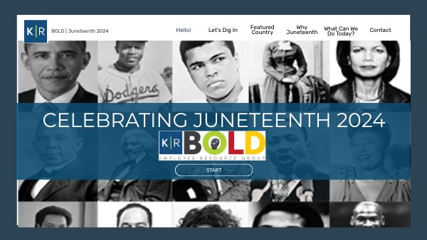 KR BOLD | Juneteenth 2024 | Genially