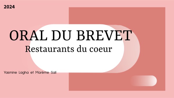 ORAL DU BEVET