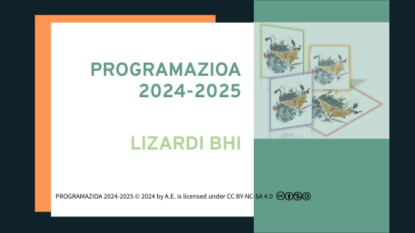 Programazioa 24-25 | Genially