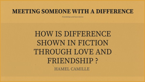 Meeting someone with a difference | Genially