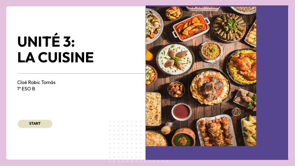 Frances Unité 3: La cuisine
