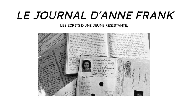 Exposé Le journal d'anne Frank